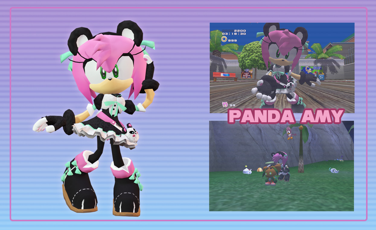 Panda Amy Mod for Sonic Adventure 2 | SA2 Mods