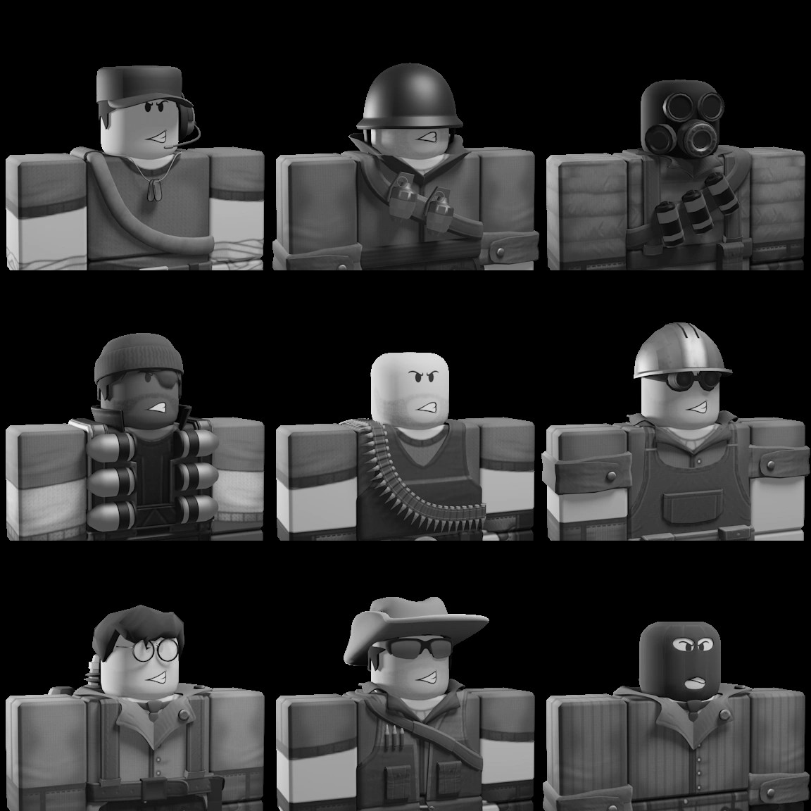 Roblox class portraits (TC2) Mod for Team Fortress 2 | TF2 Mods