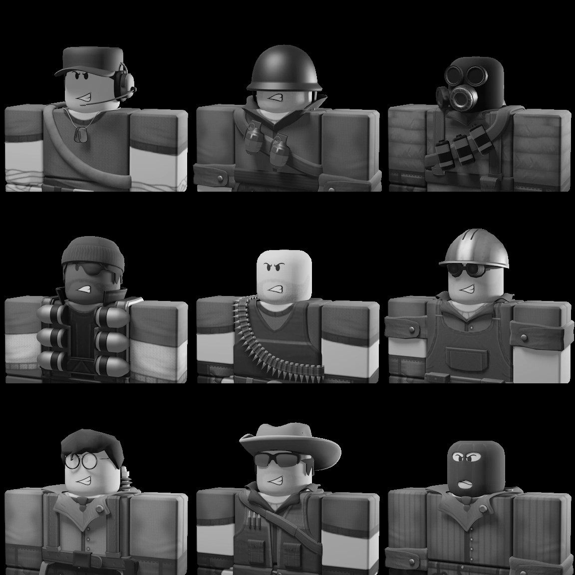 Roblox class portraits (TC2) Mod for Team Fortress 2 | TF2 Mods