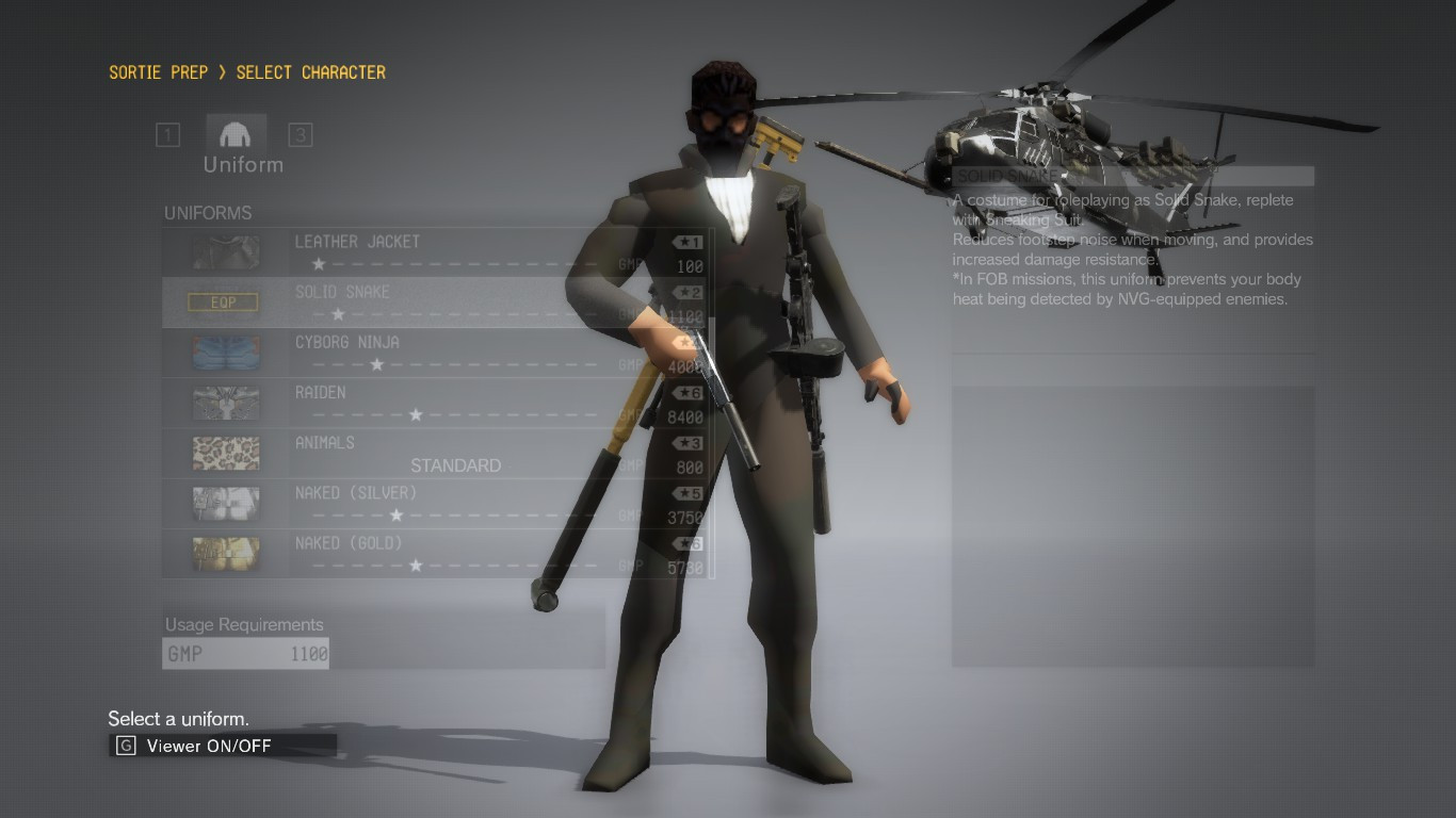 MGS1 Snake Tuxedo and Gasmask [SB Compatible] Mod for Metal Gear Solid ...