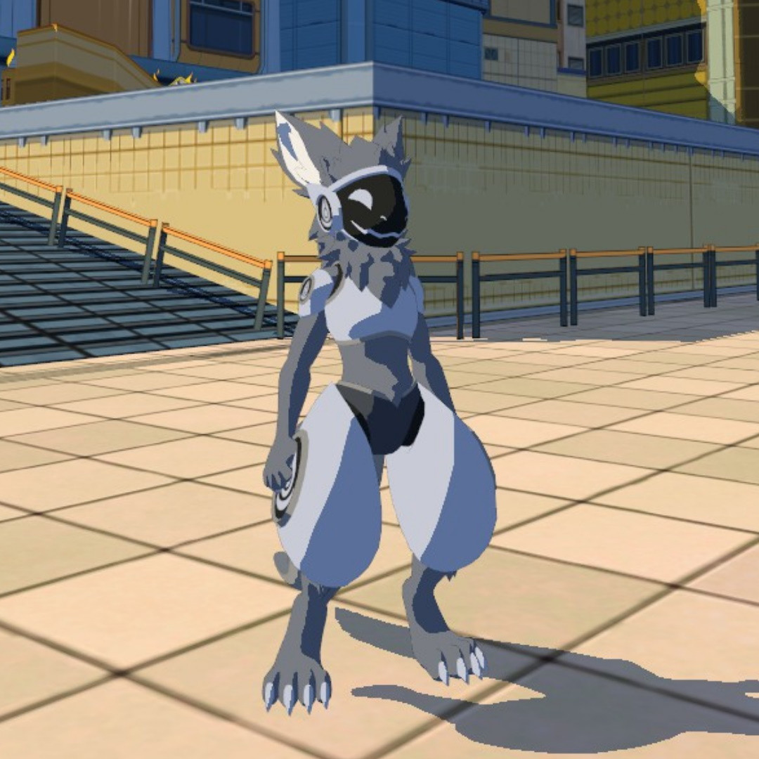 NKD Protogen (w/ floppy ears and tail) Mod for Bomb Rush Cyberfunk ...