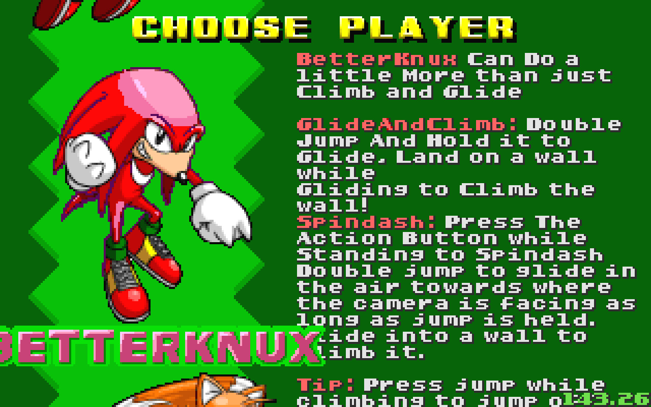Better Knuckles! Mod for Sonic Robo Blast 2 | SRB2 Mods