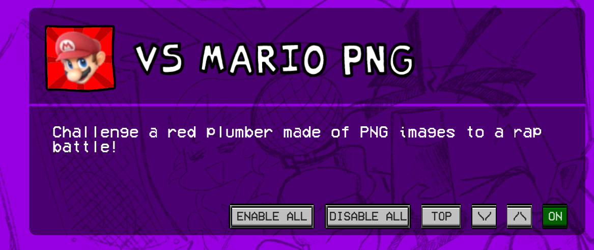 Friday Night Funkin': VS Mario PNG Mod for Friday Night Funkin' | FNF Mods