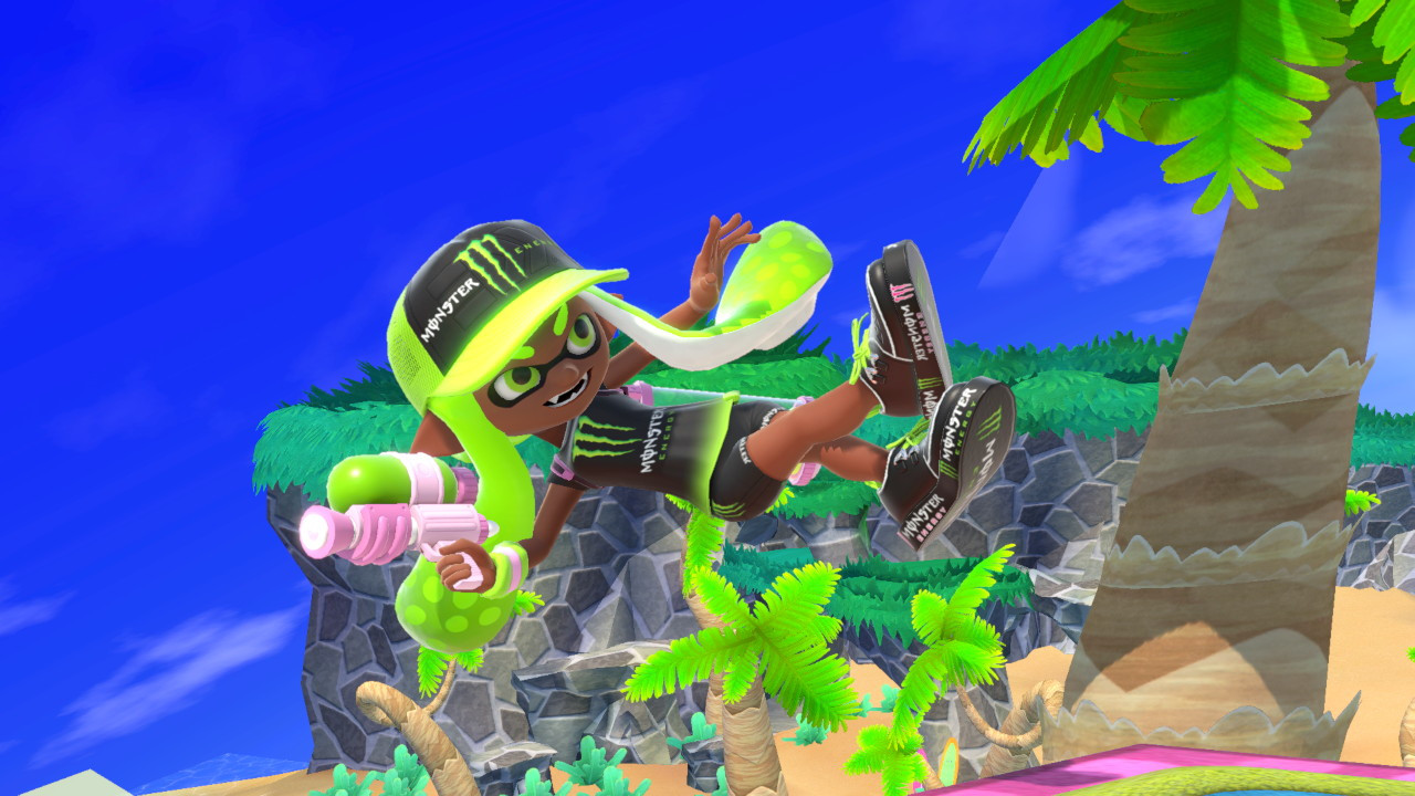Monster Energy Inkling!(c04/c00 and w/ UI!) Mod for Super Smash Bros ...