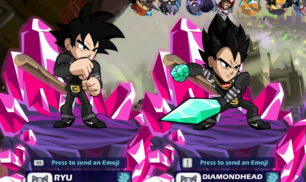 Goku and Vegeta with DRIP Mod for Brawlhalla | BHalla Mods