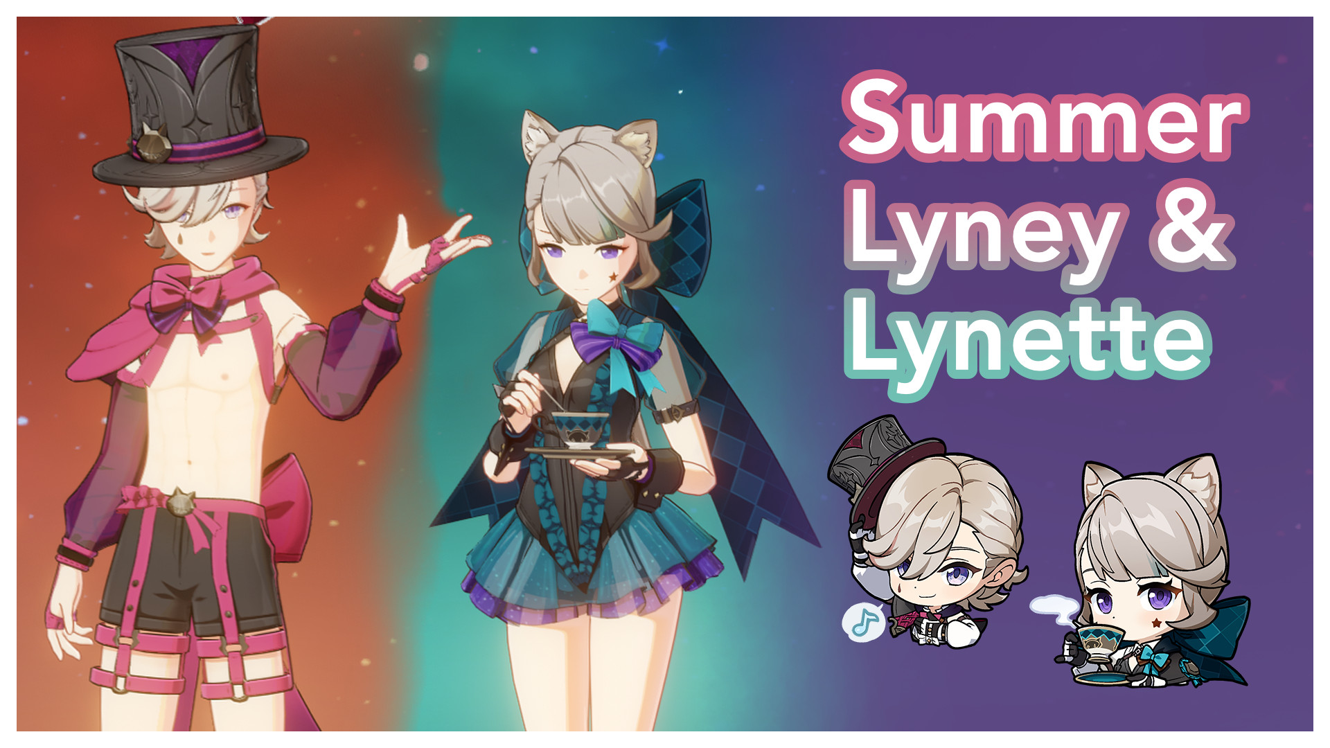 Summer Lyney and Lynette Mod for Genshin Impact | GI Mods