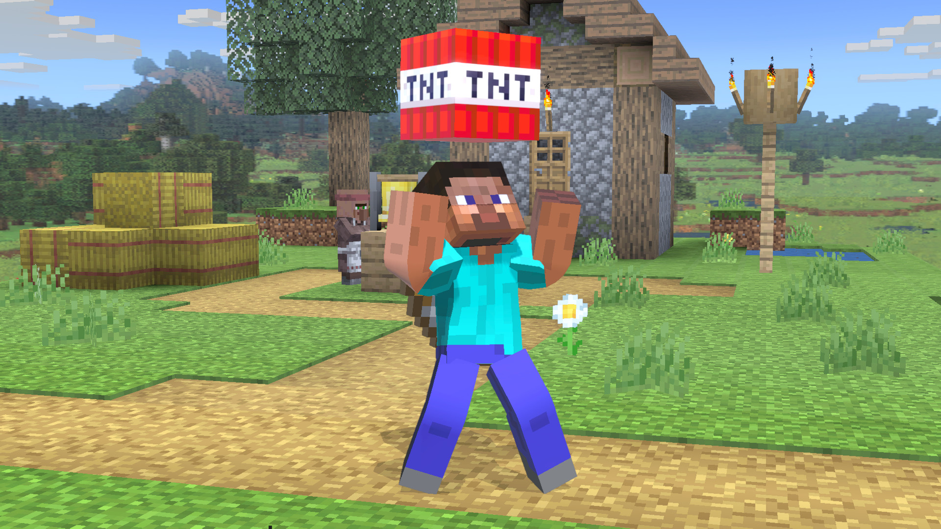 Minecraft Steve over Link Mod for Super Smash Bros. Ultimate | SSBU Mods