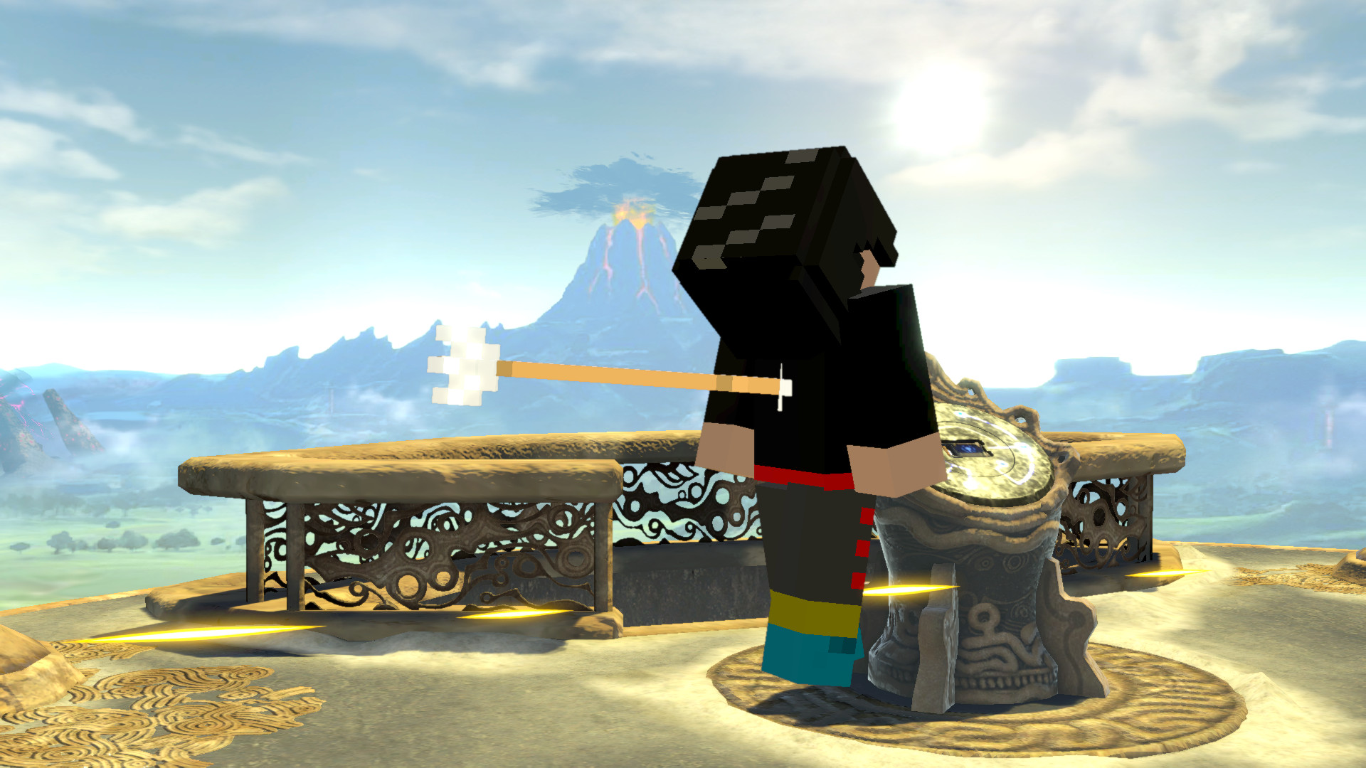 Minecraft Steve over Link Mod for Super Smash Bros. Ultimate | SSBU Mods