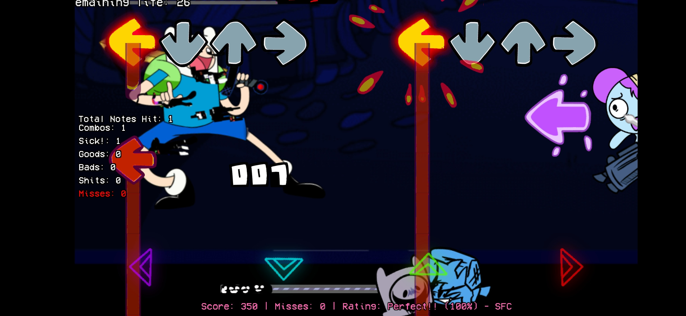 FNF GLITCHED DIMENSIONS TEMP1 Mod for Friday Night Funkin' | FNF Mods