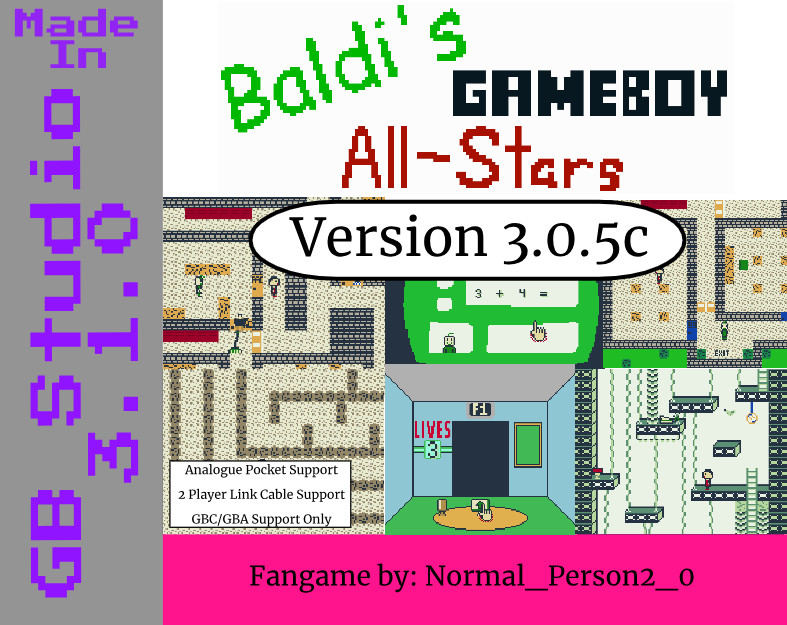 (Open Source) Baldi's Gameboy All-Stars V3.0.5c Mod for Baldi's Basics ...