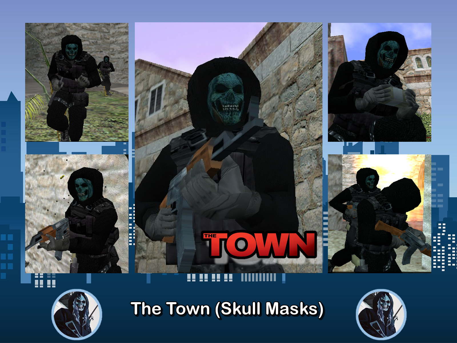 The Town (Skull Masks) Mod for Counter-Strike 1.6 | CS1.6 Mods