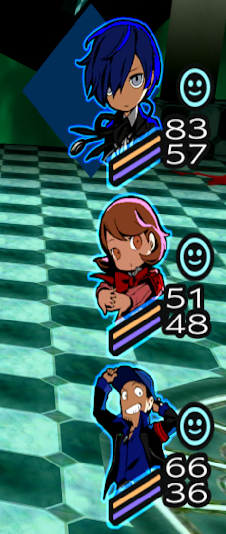 PQ2 Battle Portraits Mod for Persona 3 Portable (PC) | P3P PC Mods