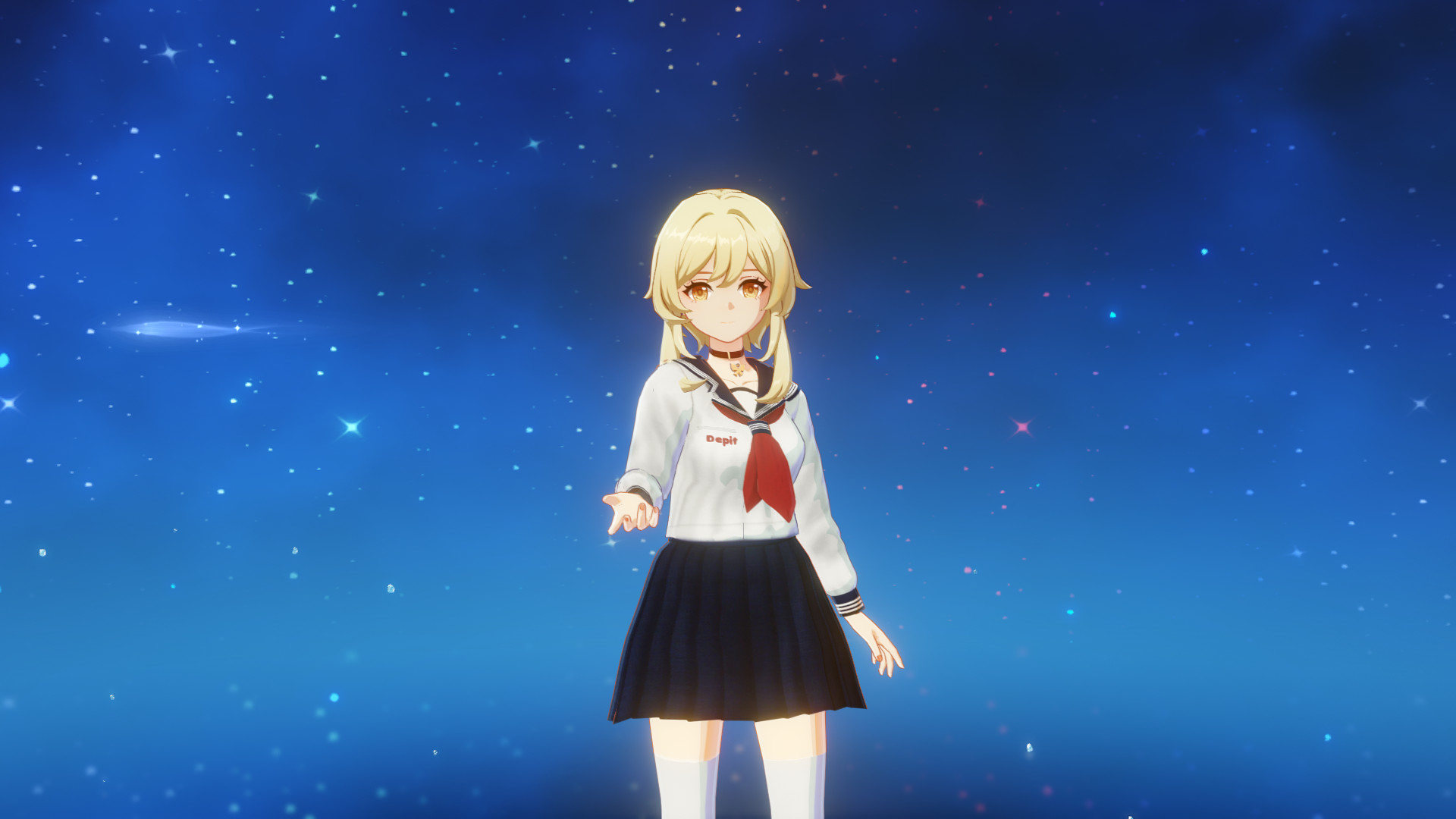 School Uniform Lumine Mod for Genshin Impact | GI Mods