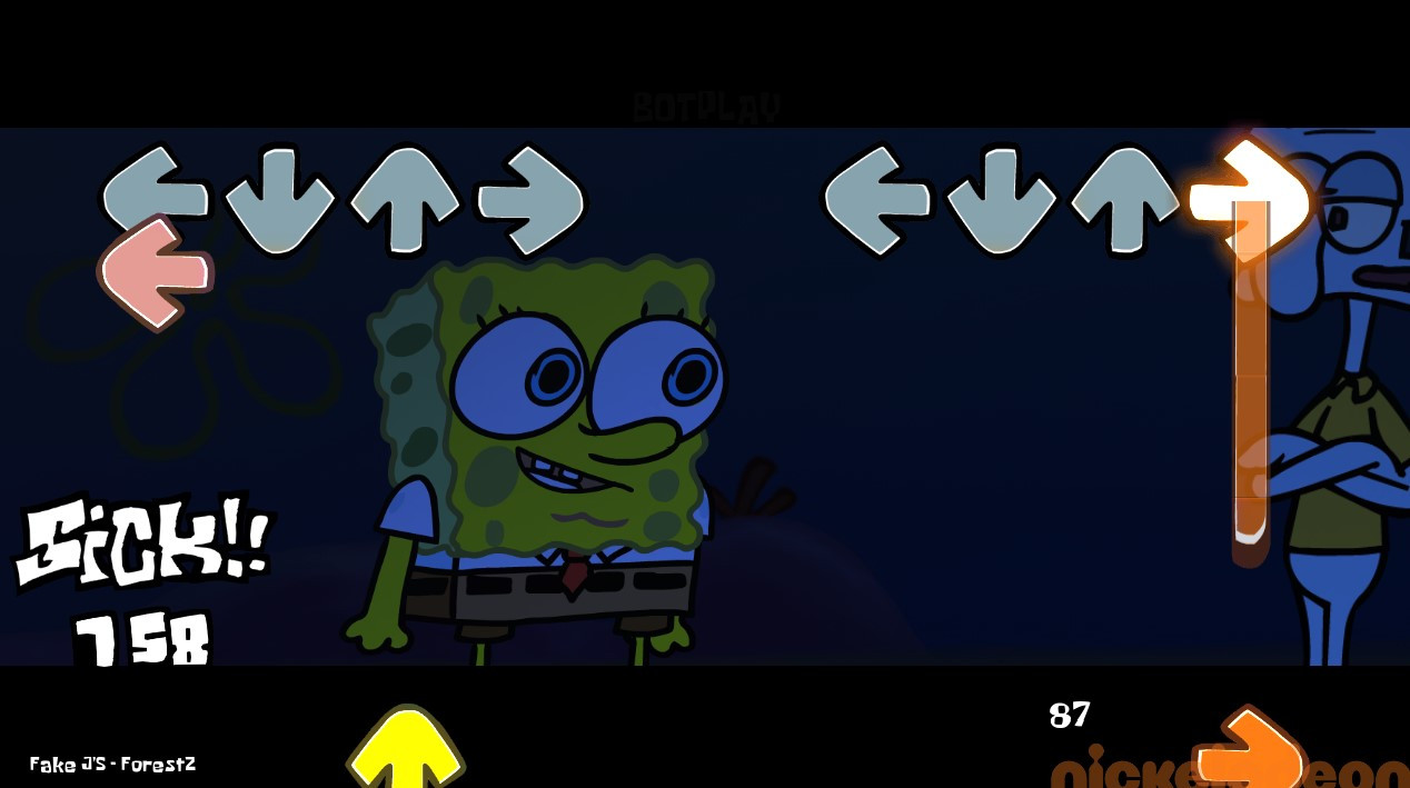 Spongebob Vs Squidward | This MF Got Them Fake J'S Mod for Friday Night ...