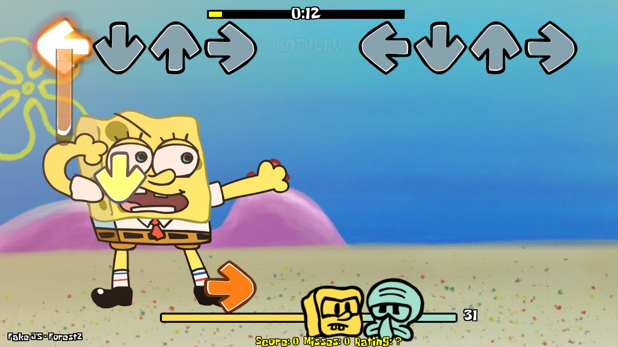 Spongebob Vs Squidward | This MF Got Them Fake J'S Mod for Friday Night ...