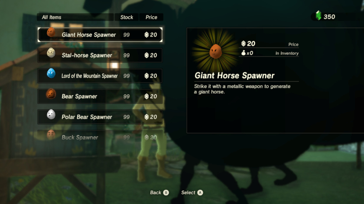 Pocket Shop Module 1 (2.0): Animals Mod for The Legend of Zelda: Breath ...