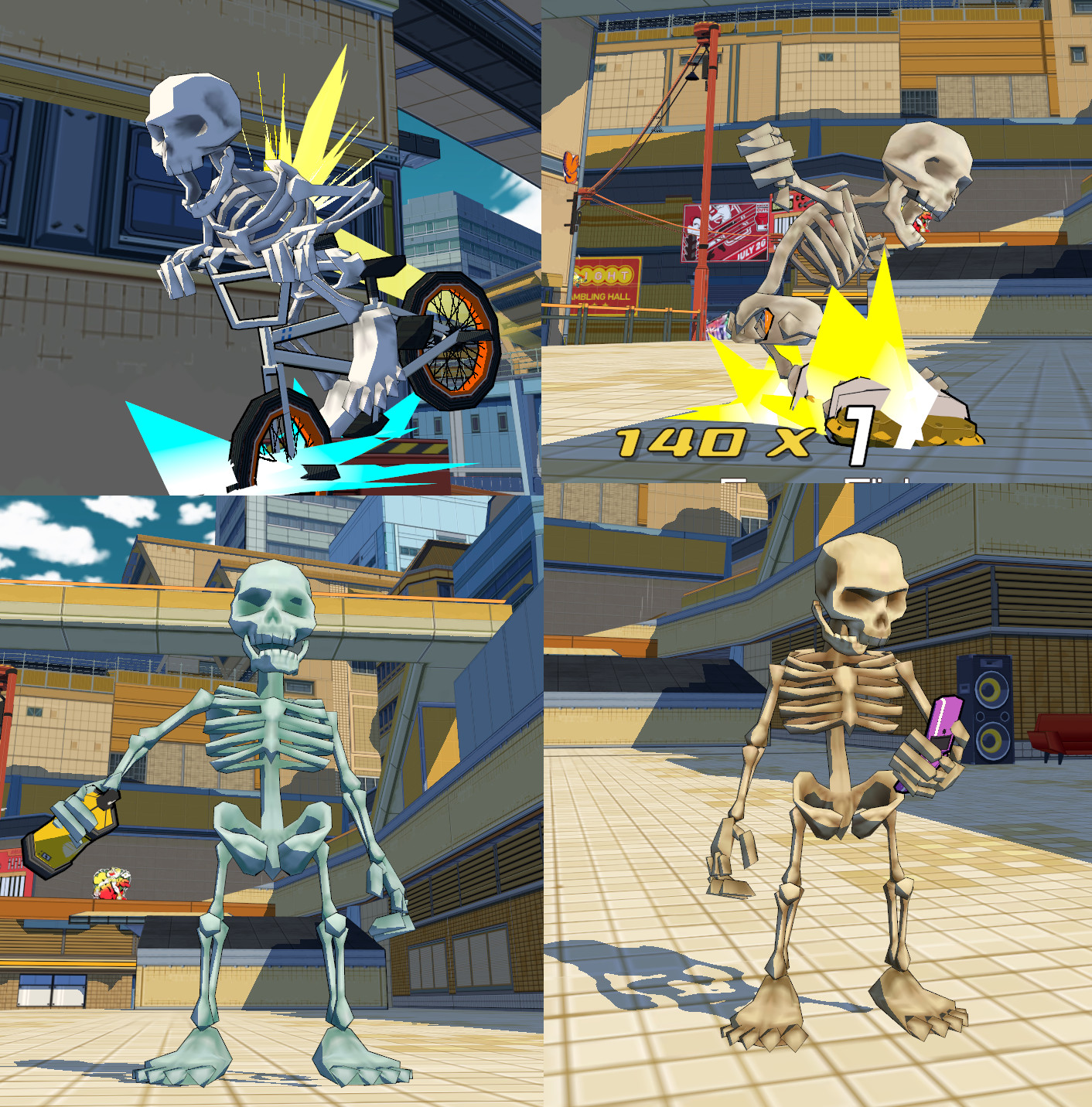 skeleton Mod for Bomb Rush Cyberfunk | BRC Mods