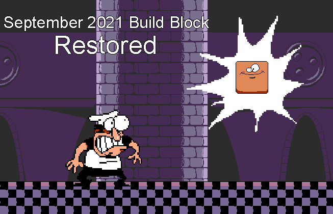 Pizza Tower: September 2021 Build Block Restored Mod for Pizza Tower ...