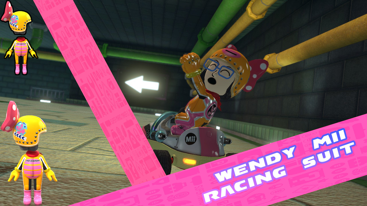 Wendy Mii Racing Suit Mod for Mario Kart 8 Deluxe | MK8D Mods