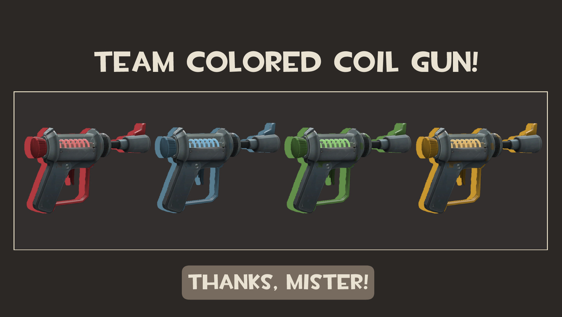 Team Color Coil Gun Mod for Team Fortress 2 Classified | TF2Classic Mods