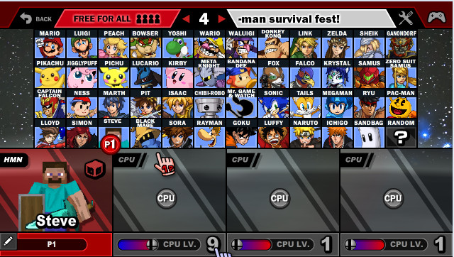 (1.5.2 NEW UPDATE) Steve MOD (Beta 1.3.1.2) Mod for Super Smash Flash 2 ...