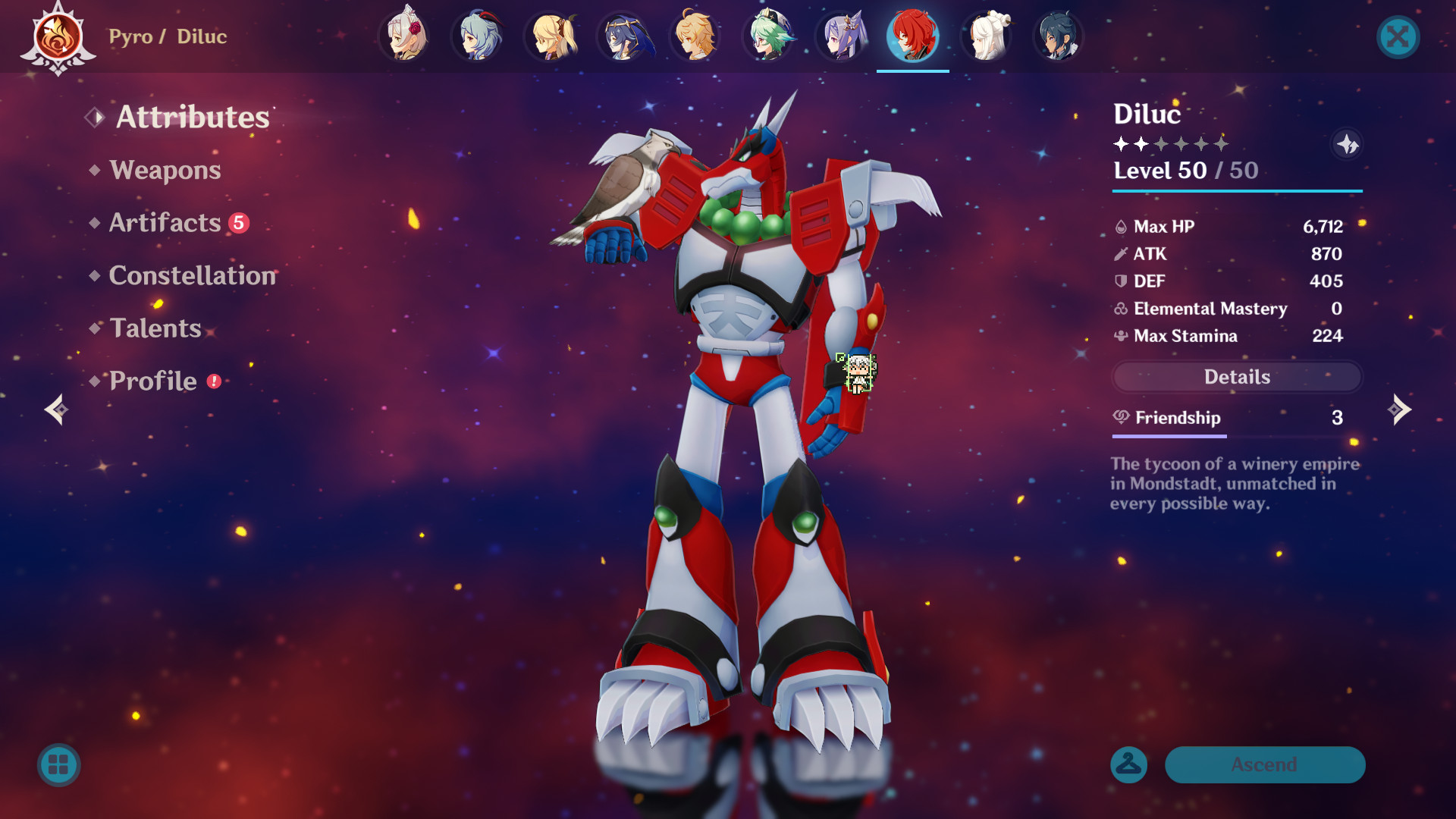 RMXD MAGMA DRAGOON Mod for Genshin Impact | GI Mods
