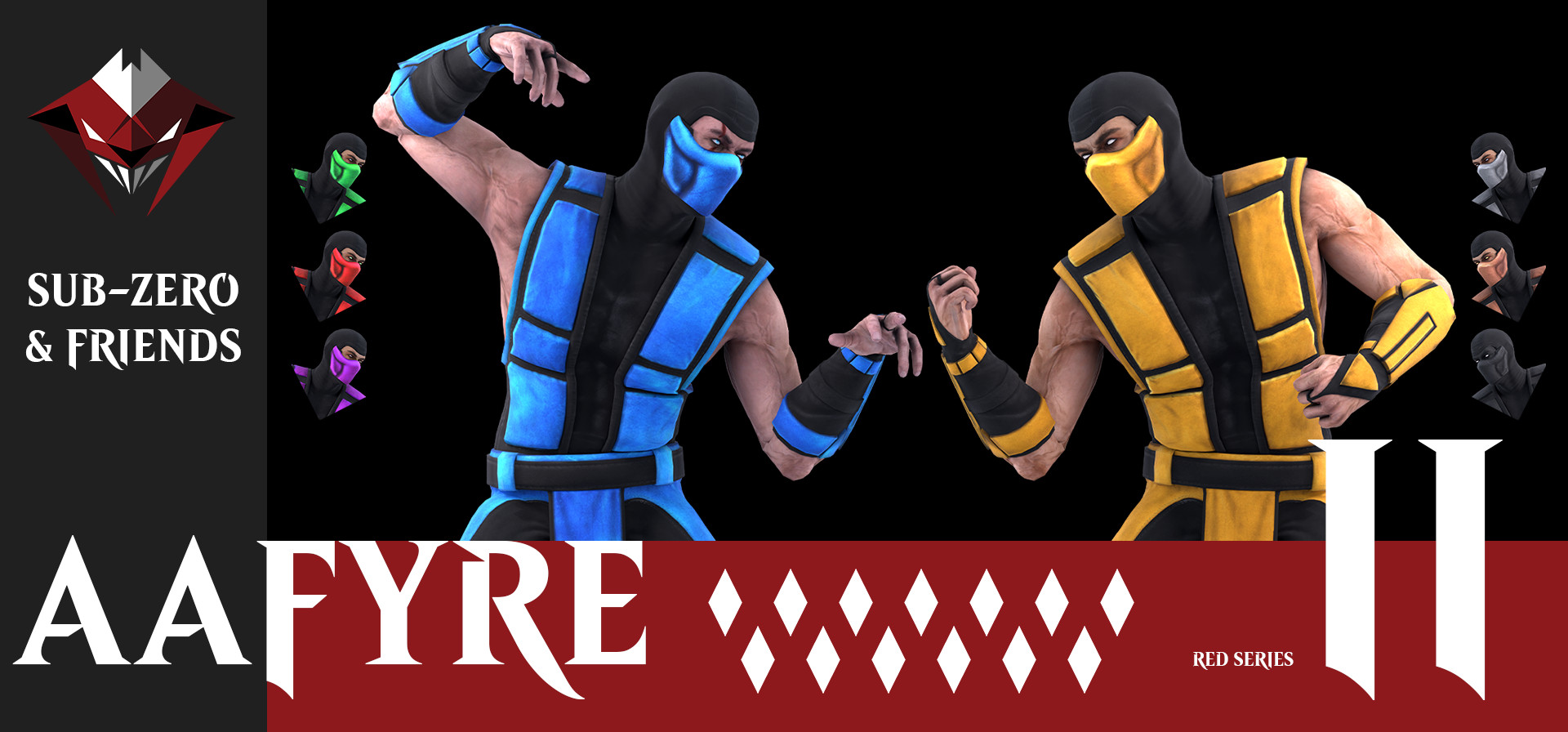 Sub-Zero & Friends over Ryu Mod for Super Smash Bros. Ultimate | SSBU Mods