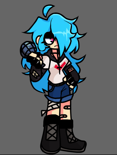 New nusky skin pack Mod for Friday Night Funkin' | FNF Mods