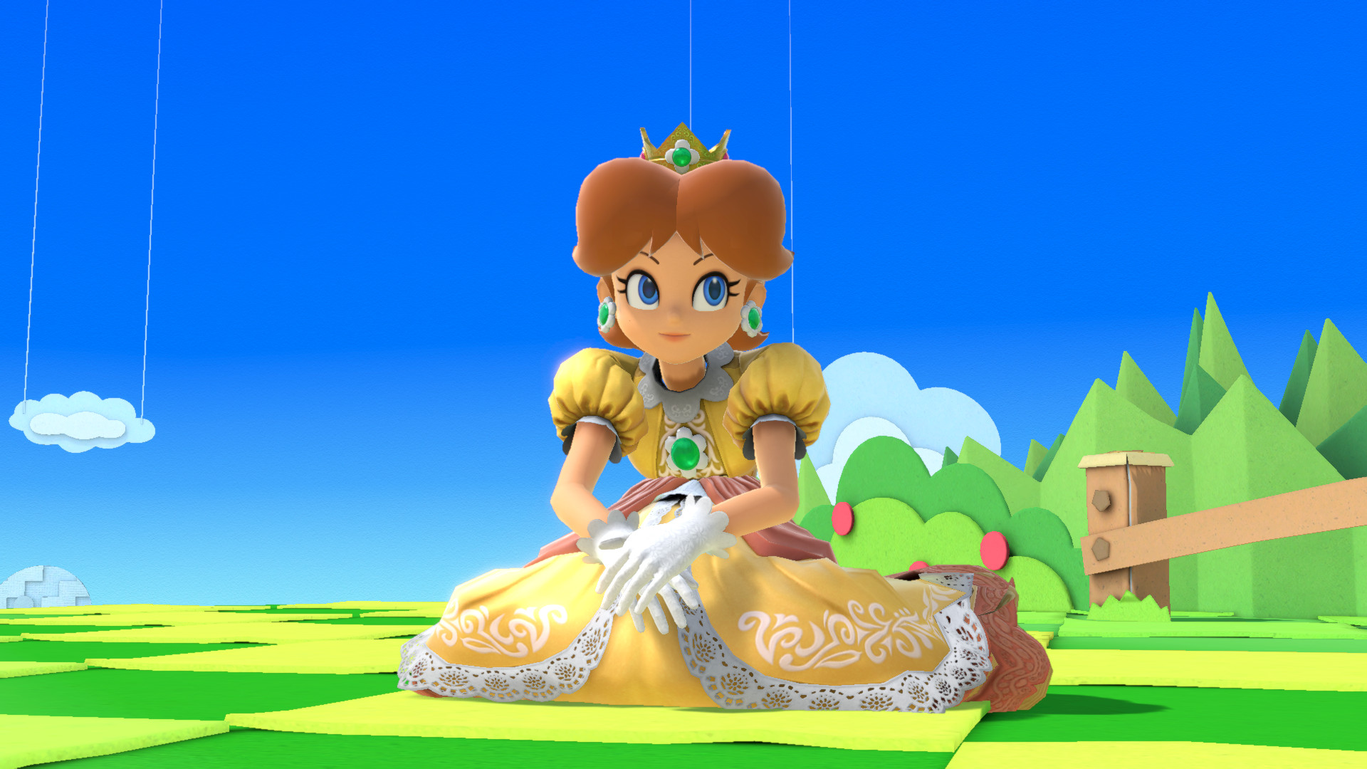 Short Haircut for Daisy Mod for Super Smash Bros. Ultimate | SSBU Mods