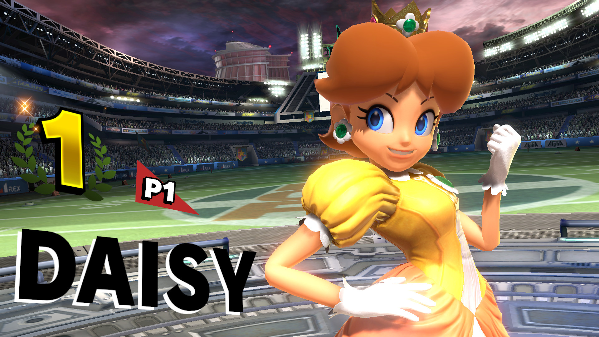 Short Haircut for Daisy Mod for Super Smash Bros. Ultimate | SSBU Mods