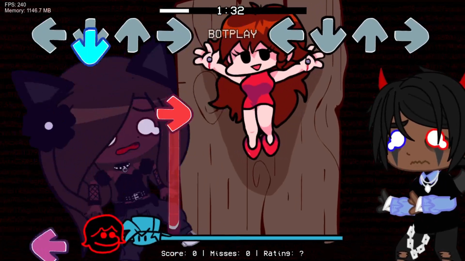 gacha skin for a fan #2 Mod for Friday Night Funkin' | FNF Mods