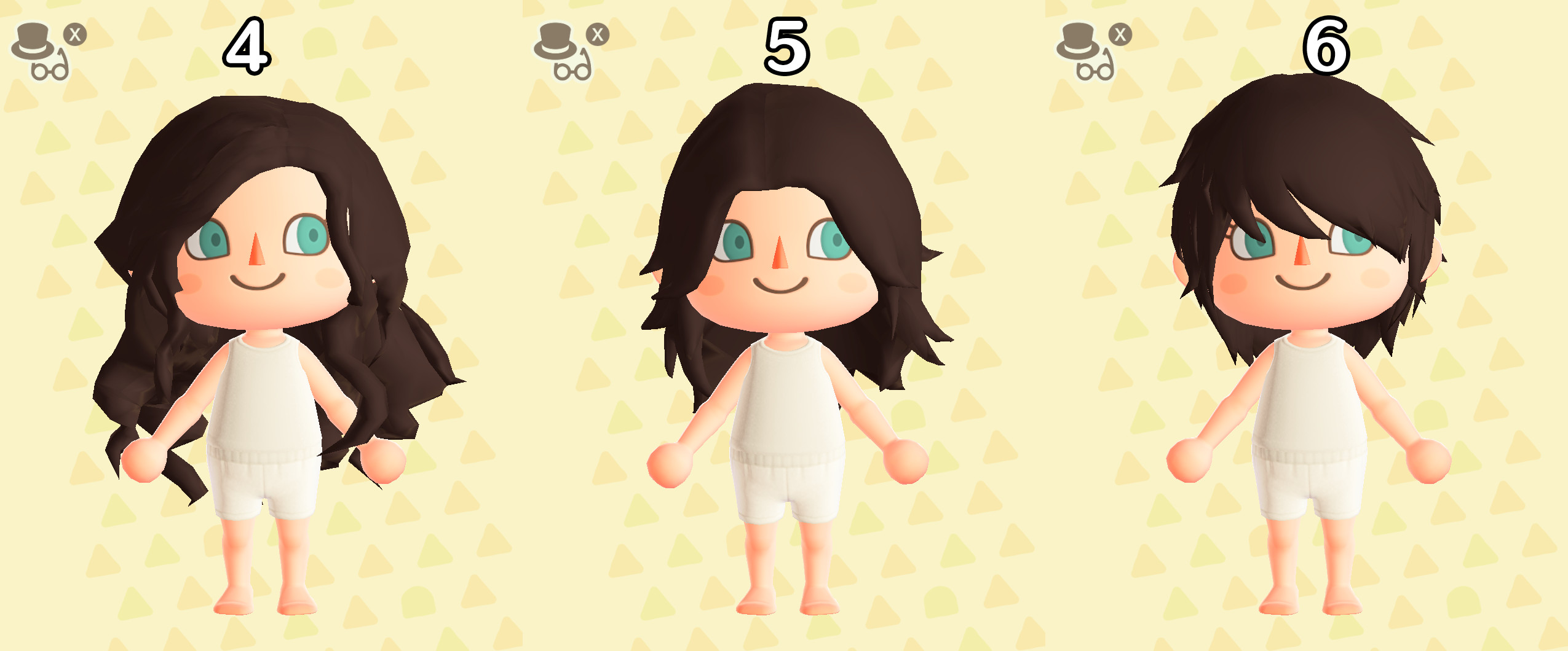 TS4 Wig Pack 1 Mod for Animal Crossing: New Horizons | ACNH Mods