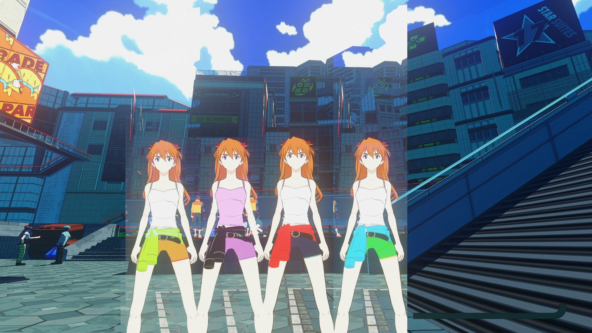 Asuka (Evangelion) Mod for Bomb Rush Cyberfunk | BRC Mods