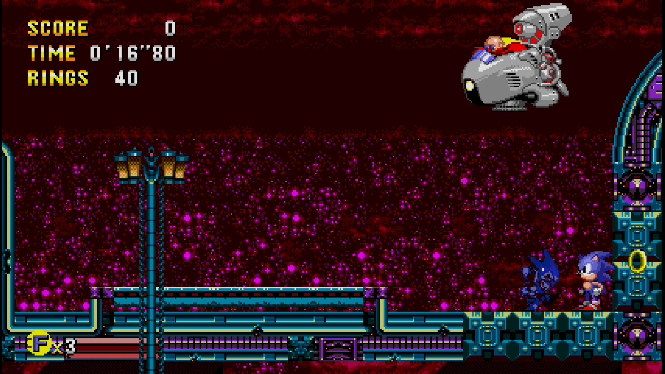 Majin Sonic Over Metal Sonic Mod for Sonic CD (2011) | SCD Mods