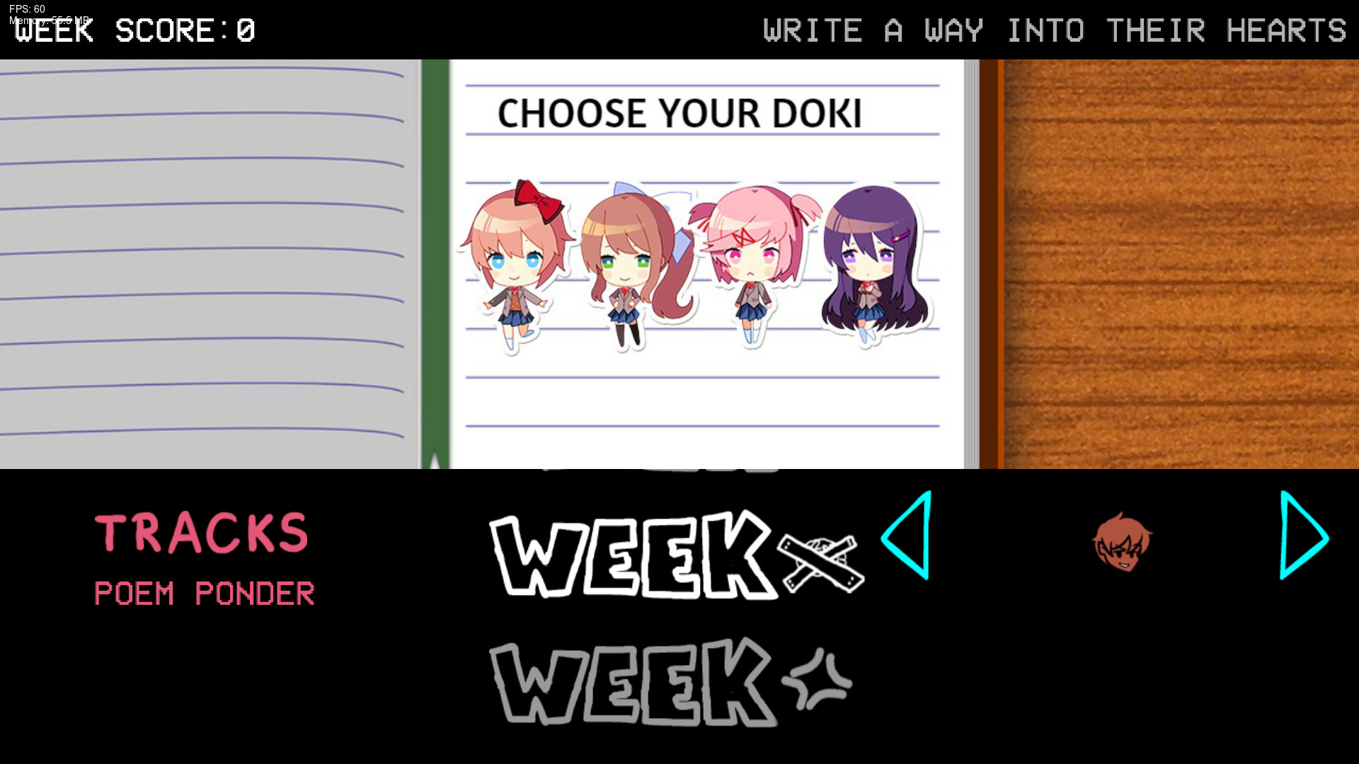 Doki Doki Replay Mod for Friday Night Funkin' | FNF Mods