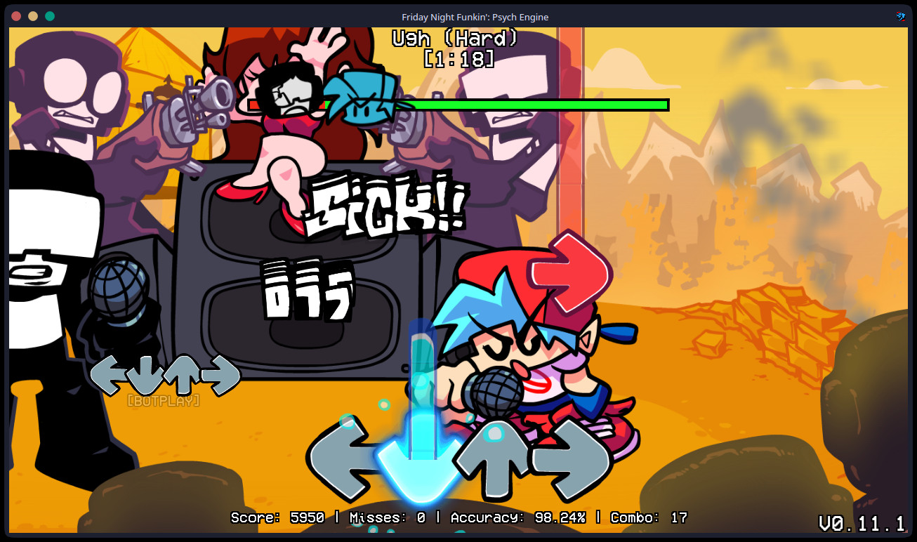 Accurate Monday Morning Misery HUD for PE Mod for Friday Night Funkin ...