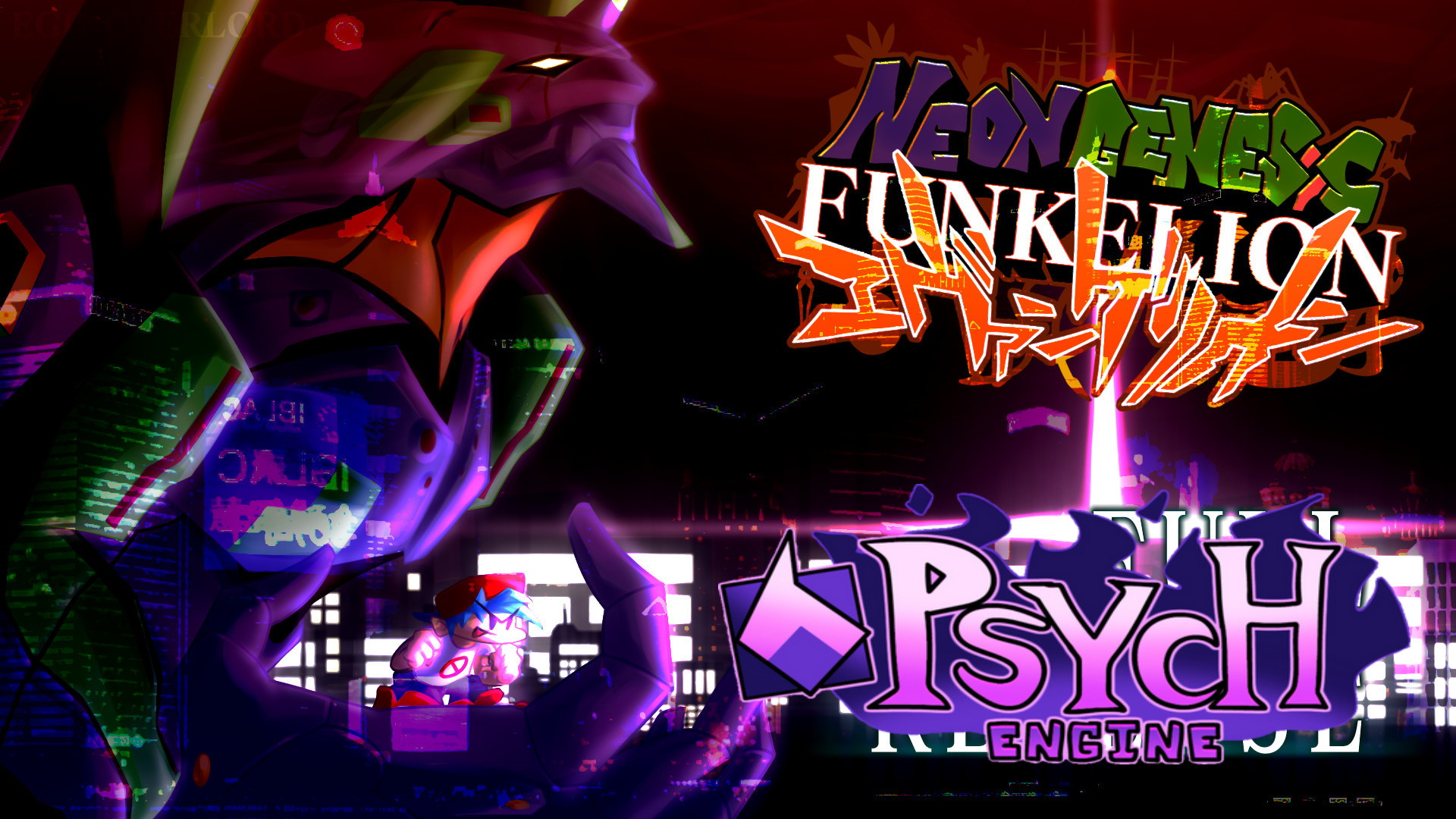 Neon Genesis Funkelion Psych Engine Port Mod for Friday Night Funkin' | FNF Mods