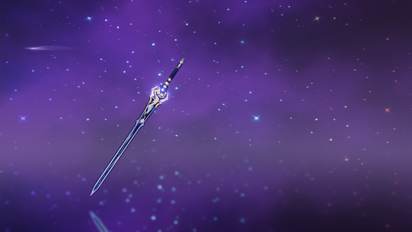 Heartseeker(Keqing splash art sword) Mod for Genshin Impact | GI Mods