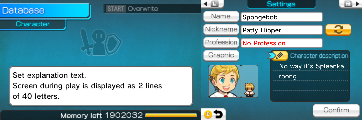 Spongebob - RPG Maker Fes Mod for RPG Maker Fes for Nintendo 3DS | RPG ...