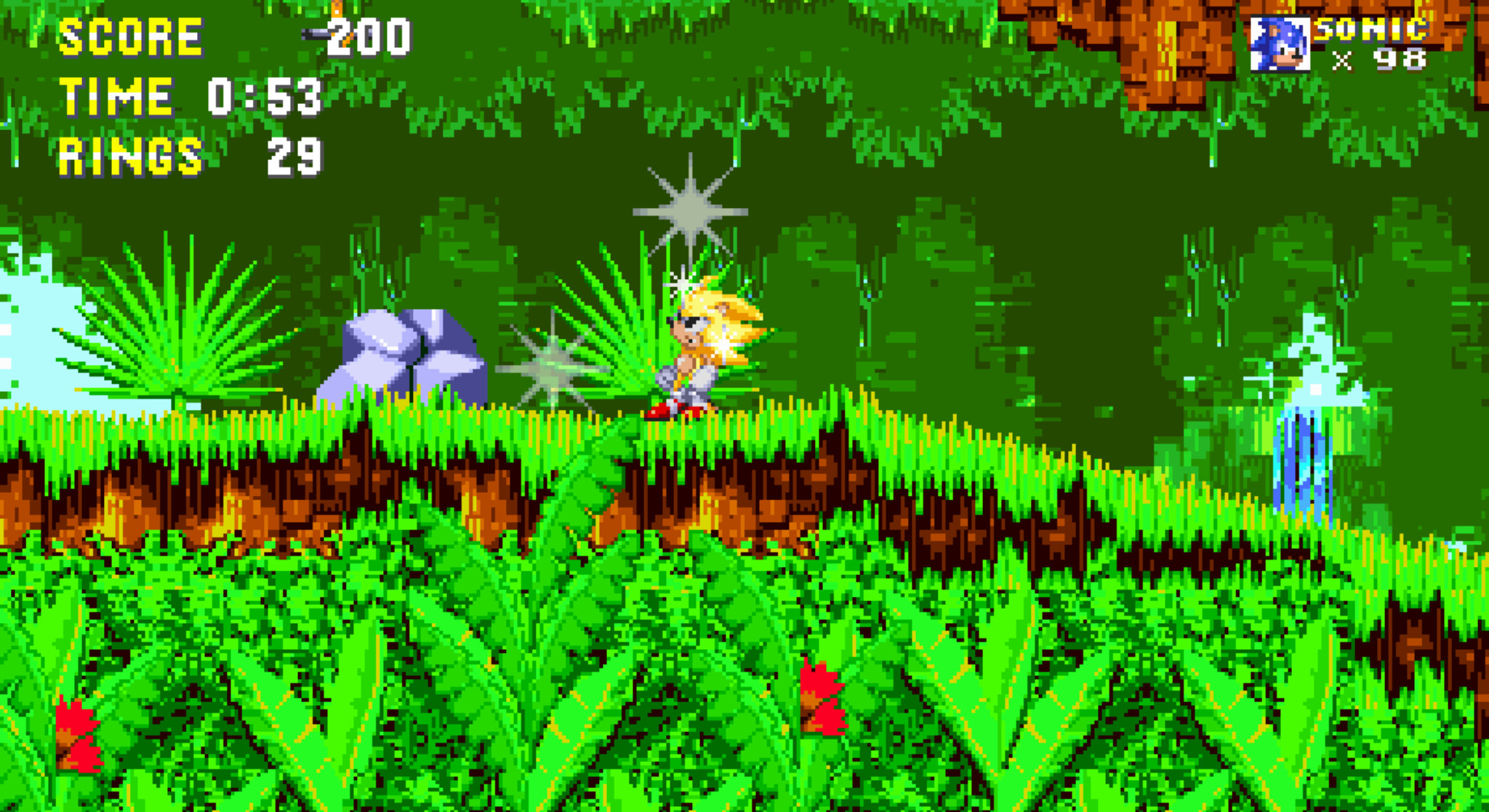 Modgen Classic Super Sonic Sprites Mod for Sonic 3 A.I.R. | S3AIR Mods