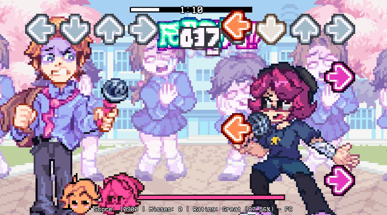 Tactical Cupcakes Pixel Mod Mod for Friday Night Funkin' | FNF Mods