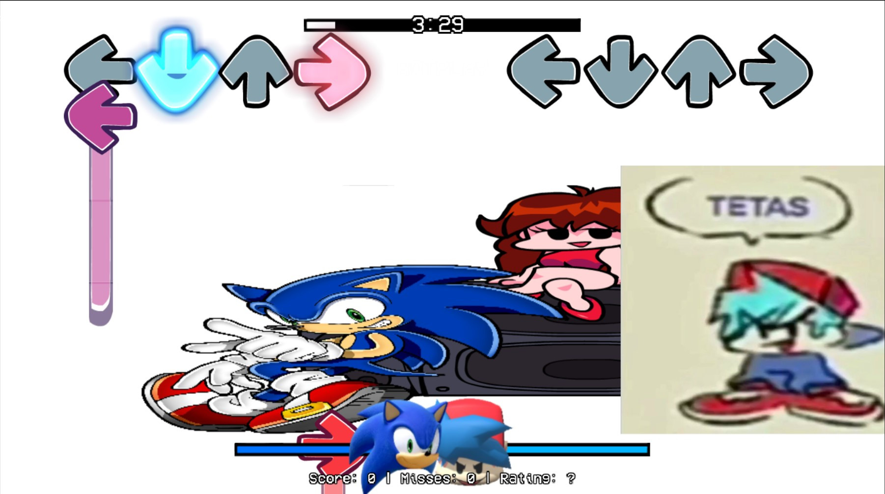 FNF vs TTS Sonic (Oneshot) Mod for Friday Night Funkin' | FNF Mods