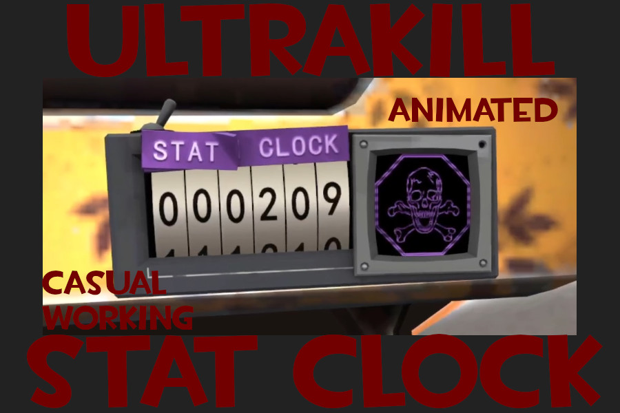 ULTRAKILL Skull Stat Clock (Animated&CasualFixed) Mod for Team Fortress ...