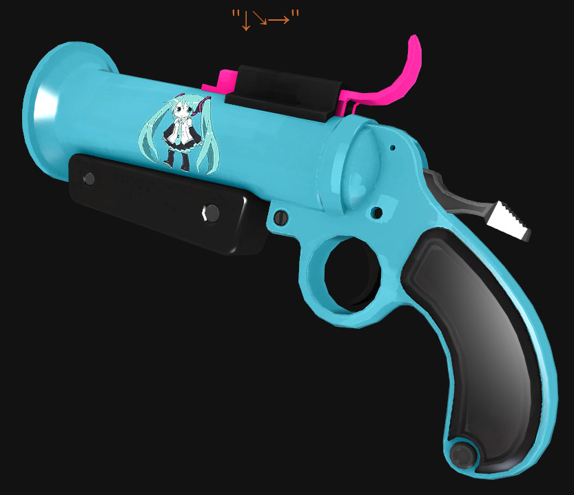 (casualfix) Hatsune Miku Flare Gun Mod for Team Fortress 2 | TF2 Mods