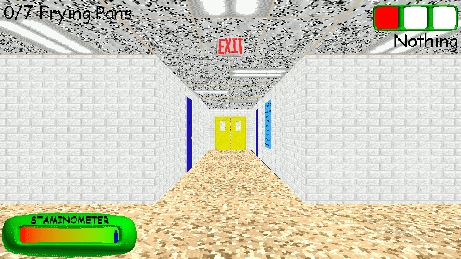 Baldi Loves Frying Pans Mod for Baldi's Basics | Baldi Mods