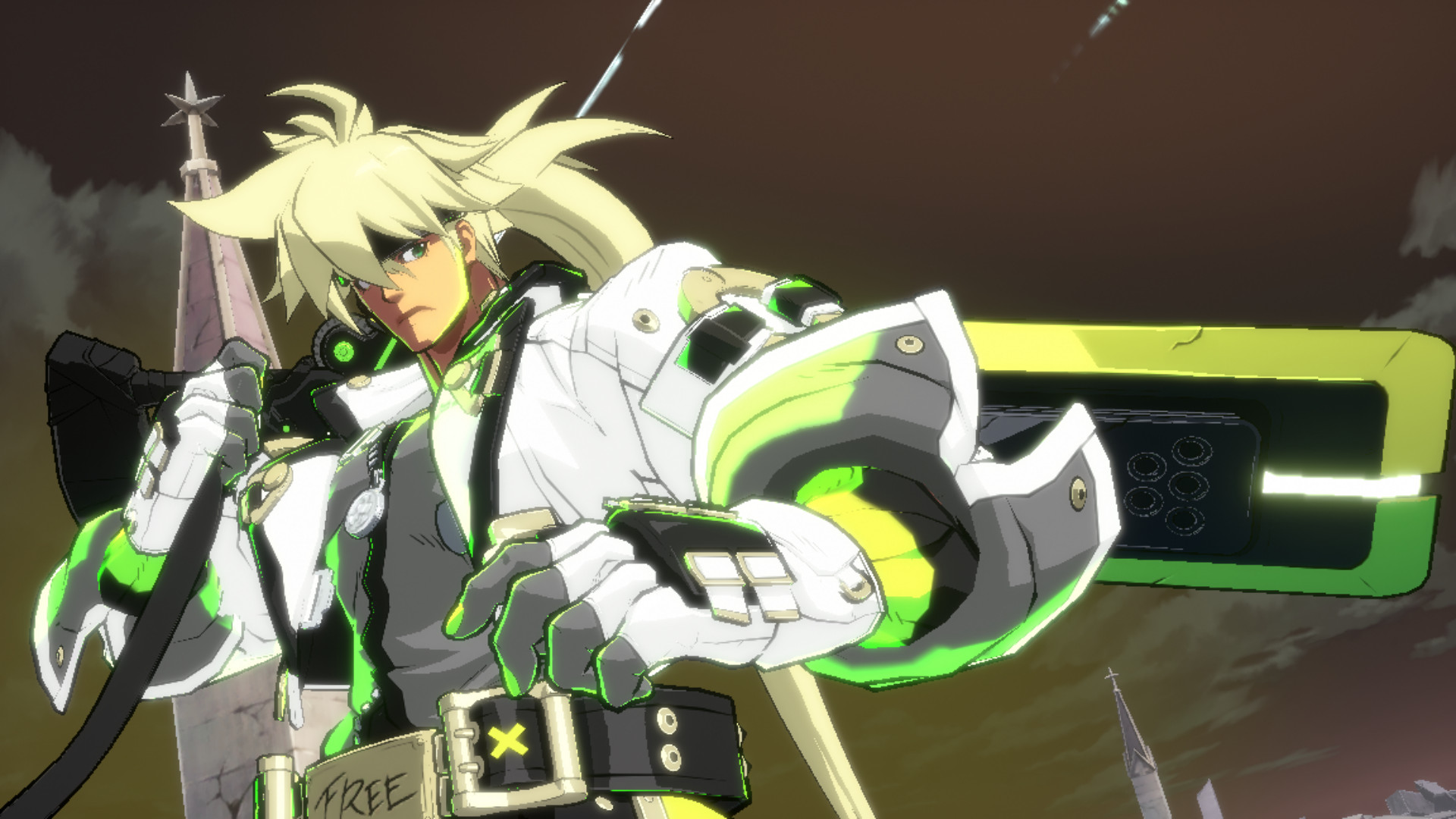 Neon Green Sol (Color 1-6) [Unused Rev 2 Skin] Mod for GUILTY GEAR ...