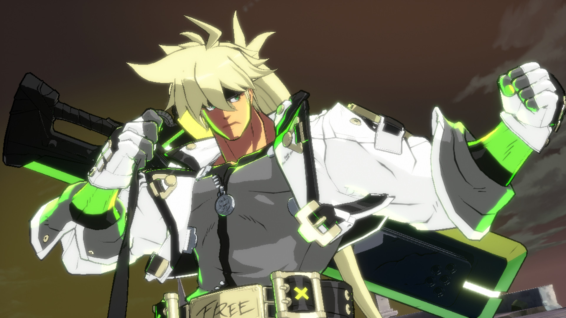Neon Green Sol (Color 1-6) [Unused Rev 2 Skin] Mod for GUILTY GEAR ...