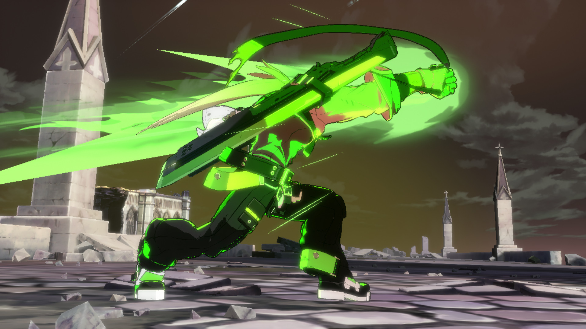 Neon Green Sol (Color 1-6) [Unused Rev 2 Skin] Mod for GUILTY GEAR ...