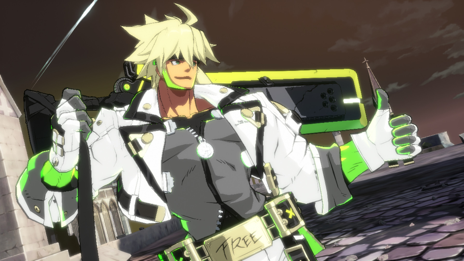 Neon Green Sol (Color 1-6) [Unused Rev 2 Skin] Mod for GUILTY GEAR ...