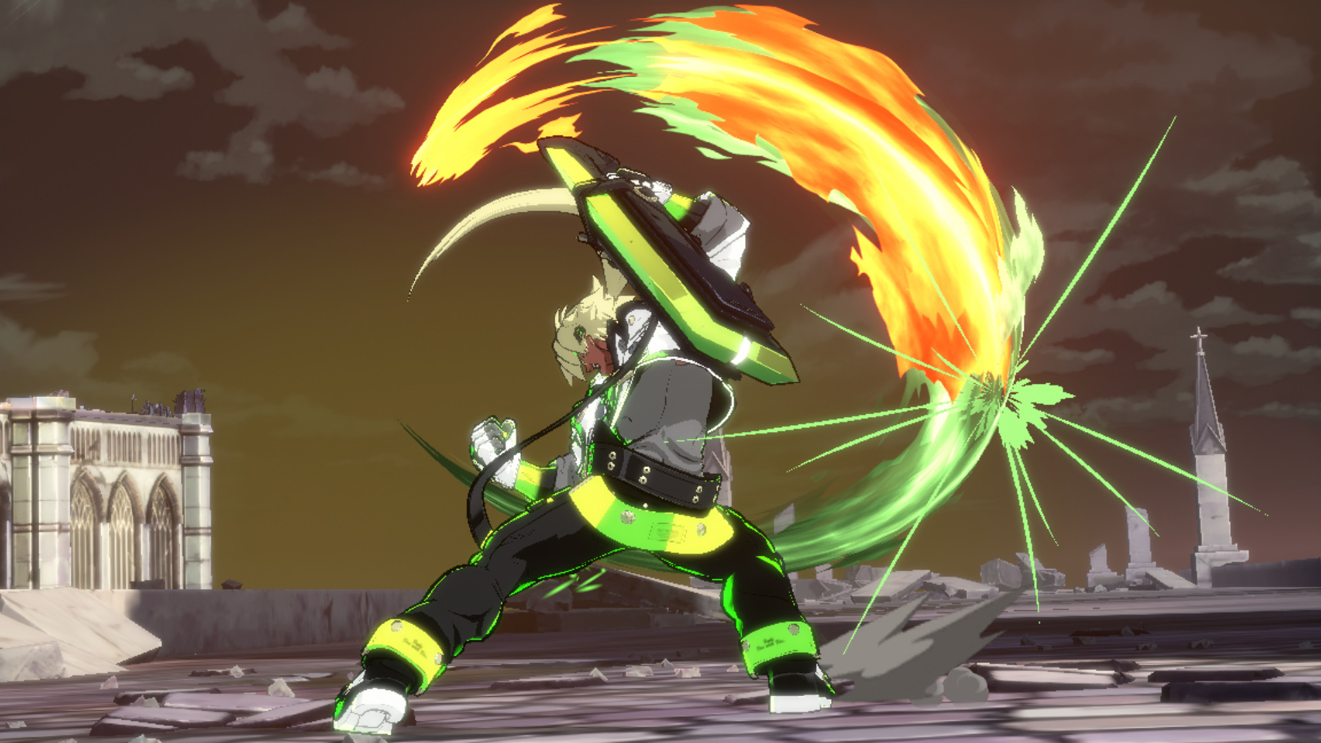 Neon Green Sol (Color 1-6) [Unused Rev 2 Skin] Mod for GUILTY GEAR ...